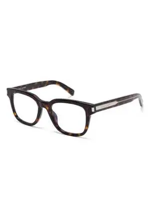 Saint Laurent Wayfarer-frame Glasses - Brown