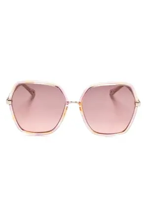 Chloé Oversized Sunglasses - Gold