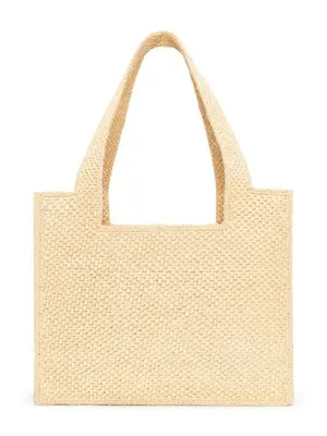 Loewe Font Raffia Tote - Neutrals