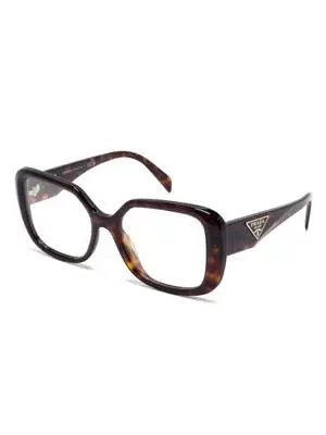 Prada Tortoiseshell Oversize-frame Glasses