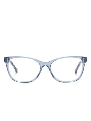 Carolina Herrera Rectangle-frame Eyeglasses - Blue