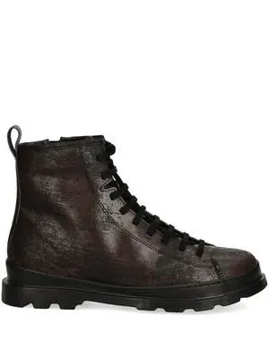 Camper Lace-up Ankle Boots - Brown