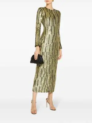 ILTA Nola Embellished Evening Dress - Gold