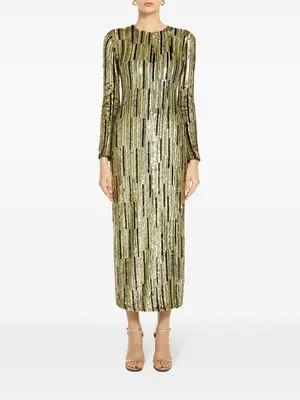 ILTA Nola Embellished Evening Dress - Gold