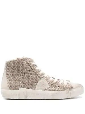 Philippe Model Prsx High Sneakers - Neutrals