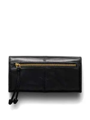 Prada Large Leather Wallet - Black