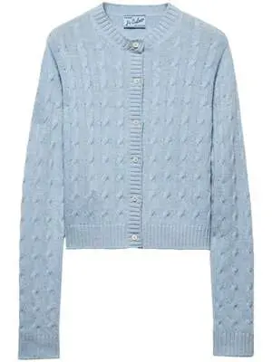 Prada Cable-knit Buttoned Cardigan