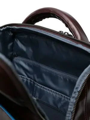 PIQUADRO Leather Backpack - Brown