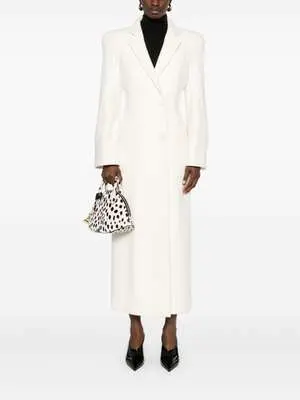 Alexander McQueen Moulded-shoulder Double-breasted Coat