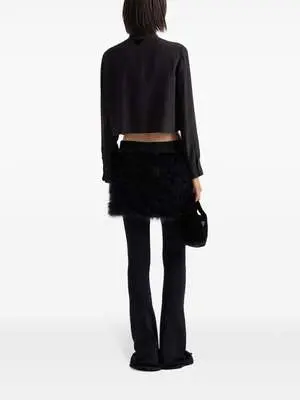 Prada Bow-detail Shirt - Black