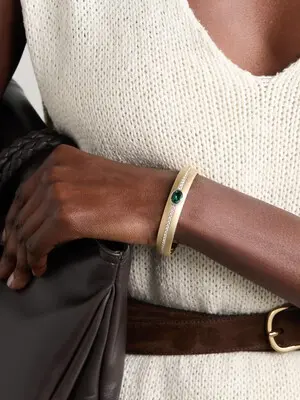 Jacquie Aiche 14-karat Tourmaline And Diamond Cuff