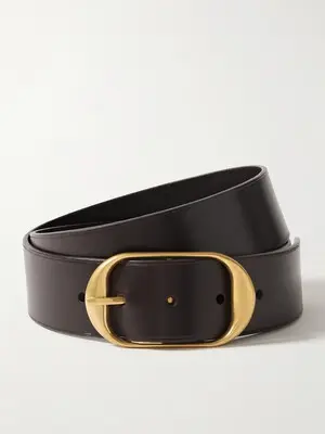 NILI LOTAN Leather Belt - Brown