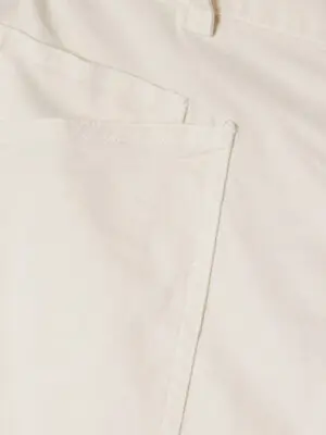 NILI LOTAN Shon Cotton-blend Twill Barrel-leg Pants - Neutrals