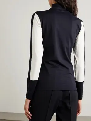 Bogner Elissa Intarsia Knit-trimmed Base Layer - Ivory