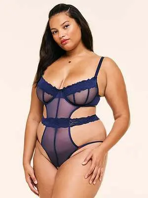 Victoria's Secret Adore Me Sawyer Bodysuit - Blue