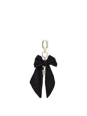 Victoria's Secret Faux Leather Starfish Charm Keychain - Black