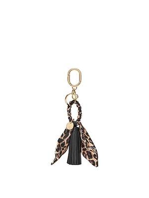 Victoria's Secret Faux Leather Starfish Charm Keychain - Print