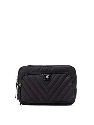 Victoria's Secret Quilted Makeup Pouch - Black
