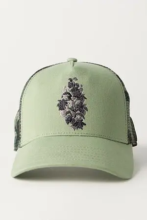Free People Petal To The Metal Baseball Cap - Sage
