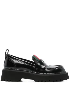 Gucci Web-detail Loafers
