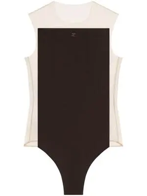 COURREGES Illusion Bodysuit - Brown