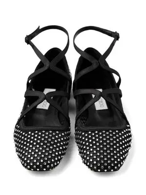 JIMMY CHOO Astoria Ballet Flats - Black