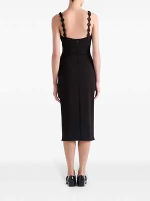 Prada Interlock Crêpe Midi Dress
