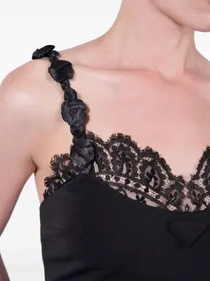 Prada Interlock Crêpe Midi Dress