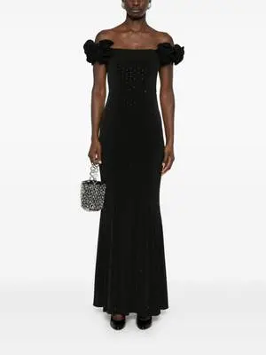 NISSA Embellished Maxi Dress