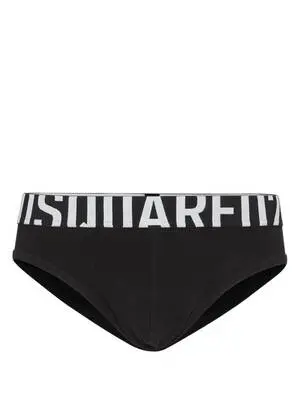 Dsquared2 Logo-waistband Briefs - Black