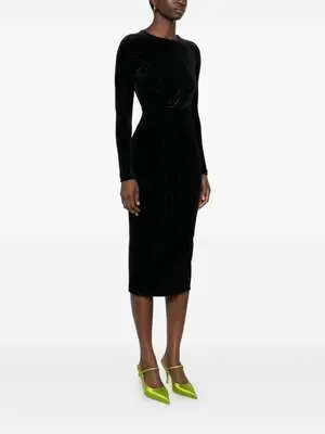 NISSA Velvet Midi Dress