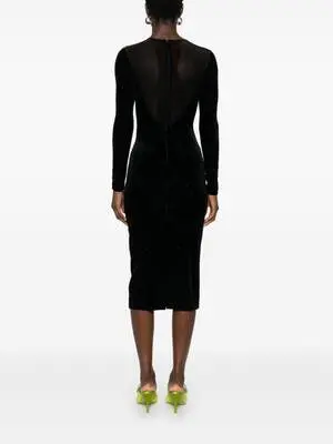 NISSA Velvet Midi Dress