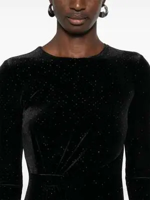 NISSA Velvet Midi Dress