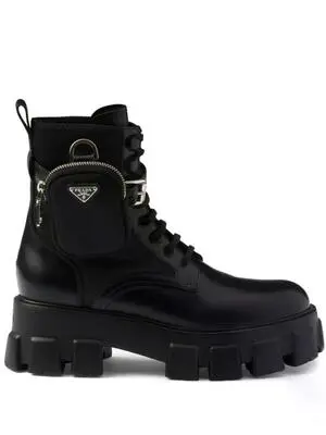 Prada Monolith Ankle Boots