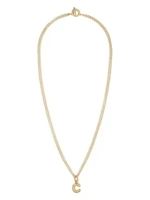 ROXANNE ASSOULIN Puffy Initial Necklace - Gold