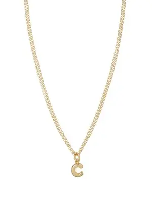 ROXANNE ASSOULIN Puffy Initial Necklace - Gold