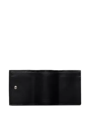 Prada Small Enamel Triangle-logo Wallet - Black