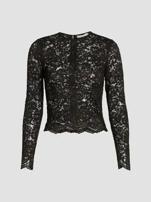 Alice + Olivia Delaina Lace Top