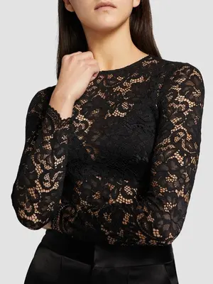 Alice + Olivia Delaina Lace Top