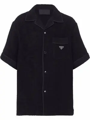 Prada Cotton Towel Bowling Shirt