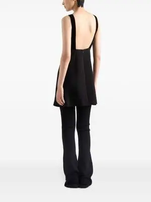 Prada Embroidered Cady Mini Dress