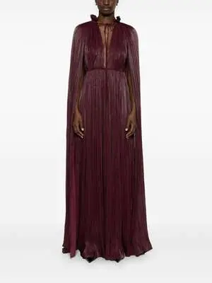 ANA RADU Pleated Plissé Gown