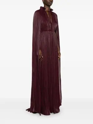 ANA RADU Pleated Plissé Gown