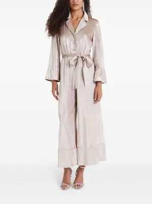 Silk Long Sleeve Jumpsuits