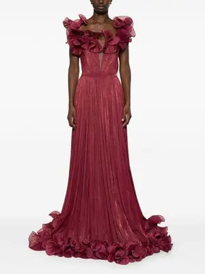 ANA RADU Ruffle-trim Gown