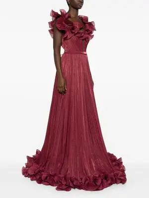 ANA RADU Ruffle-trim Gown