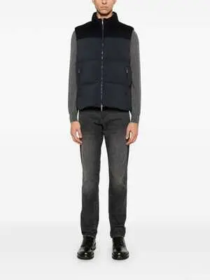 Peserico Sleeveless Down Gilet - Blue