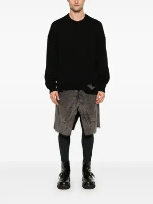Rick Owens Silvered Midi Skirt