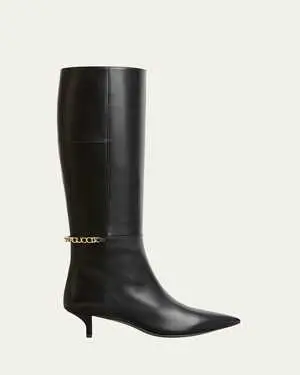 Gucci Signoria Leather Tall Boots