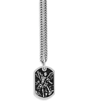 KING BABY STUDIO Saint Michael Pendant Necklace - Silver